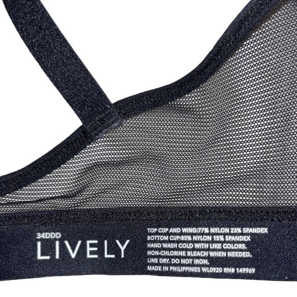 Lively | Intimates & Sleepwear | Lively Painted Polka Black No Wire ...